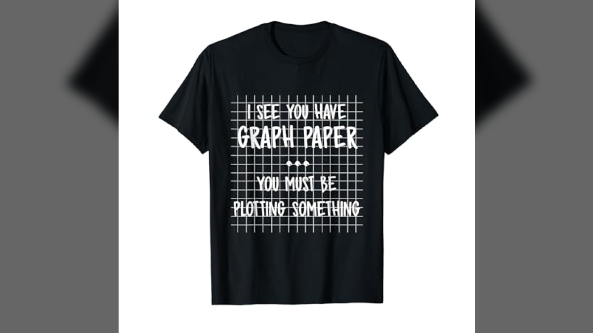 Funny Graph Paper T-Shirt for Geometry Geeks